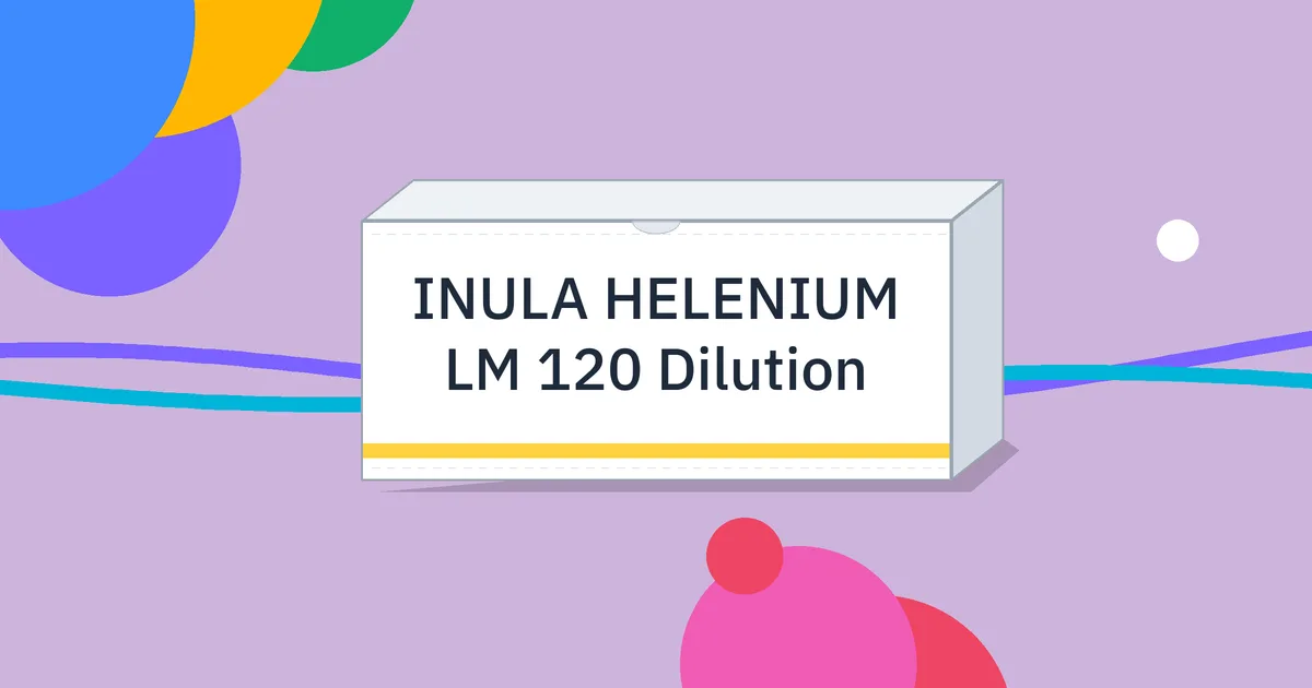 Symbolbild: Packung mit der Aufschrift INULA HELENIUM LM 120 Dilution (PZN 13560798) – Verfügbarkeit und Bezug in Apotheken in Frankfurt am Main