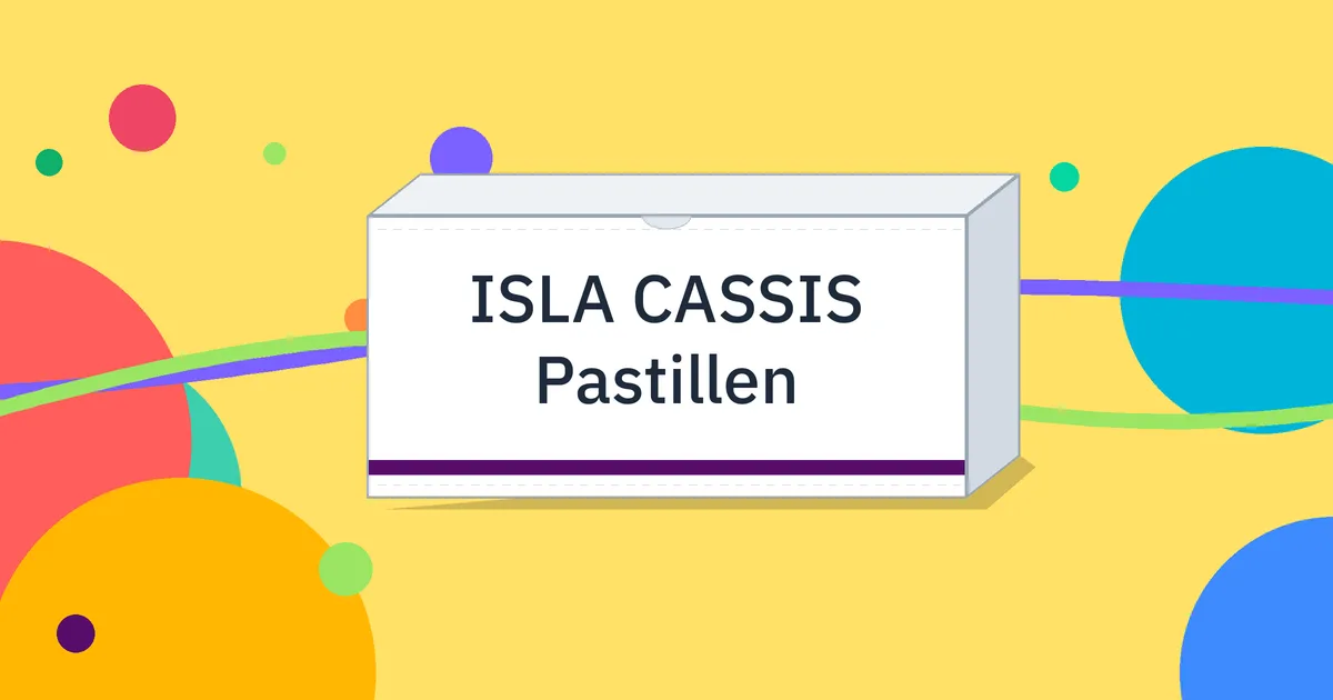 Symbolbild: Packung mit der Aufschrift ISLA CASSIS Pastillen (PZN 07149768) – Verfügbarkeit und Bezug in Apotheken in Frankfurt am Main