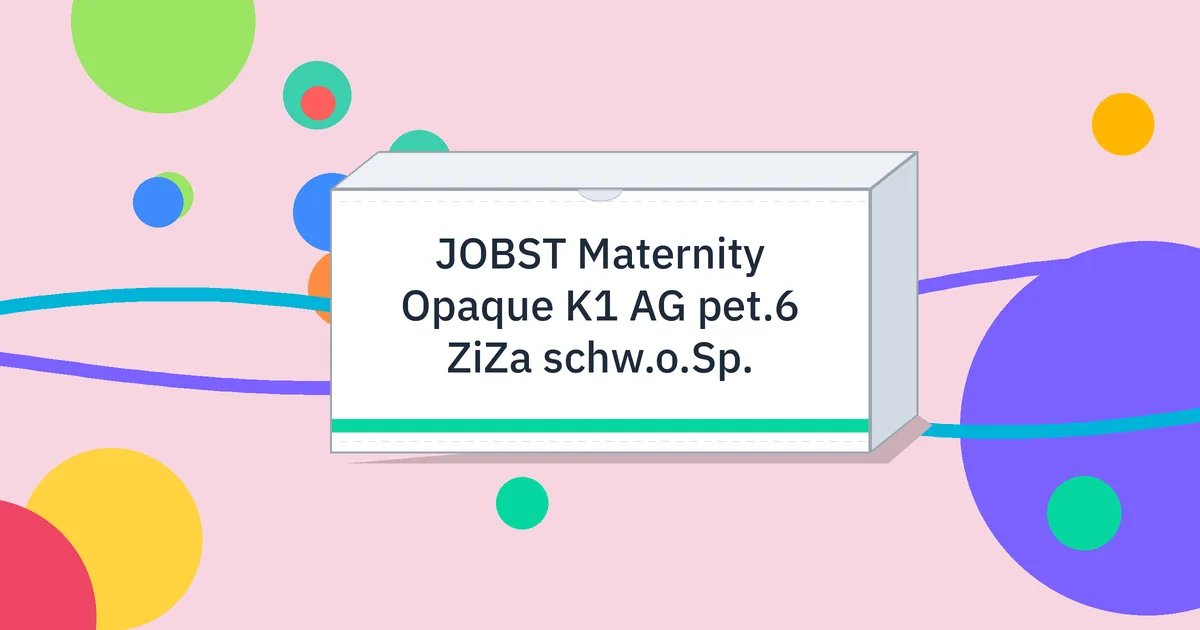 Symbolbild: Packung mit der Aufschrift JOBST Maternity Opaque K1 AG pet.6 ZiZa schw.o.Sp. (PZN 15852559) – Verfügbarkeit und Bezug in Apotheken in Frankfurt am Main