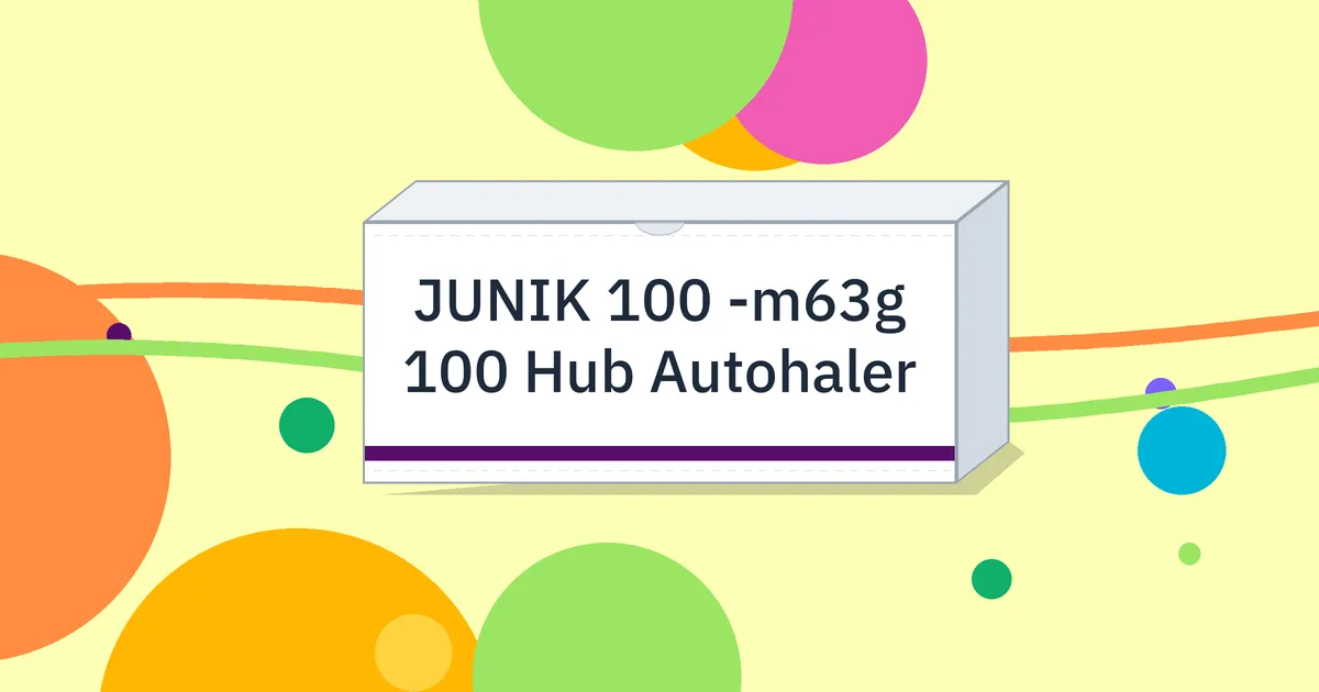 Symbolbild: Packung mit der Aufschrift JUNIK 100 -m63g 100 Hub Autohaler (PZN 00323861) – Verfügbarkeit und Bezug in Apotheken in Frankfurt am Main