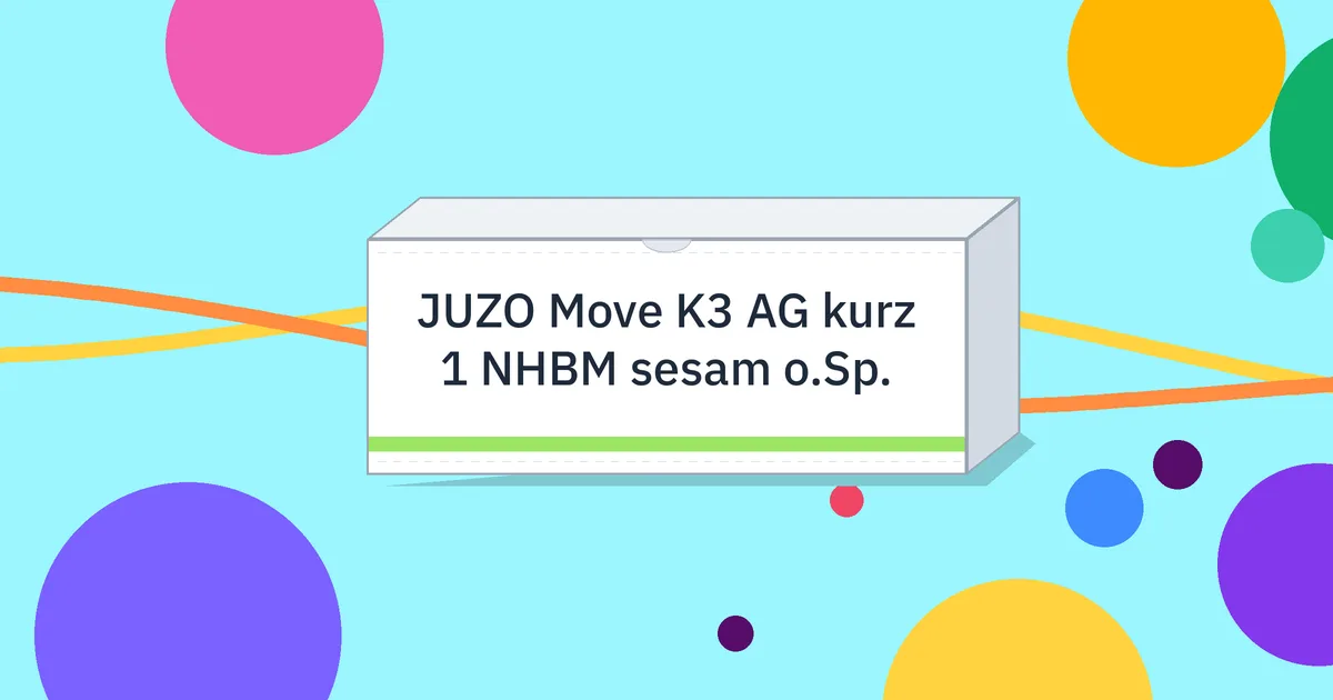 Symbolbild: Packung mit der Aufschrift JUZO Move K3 AG kurz 1 NHBM sesam o.Sp. (PZN 18580736) – Verfügbarkeit und Bezug in Apotheken in Frankfurt am Main