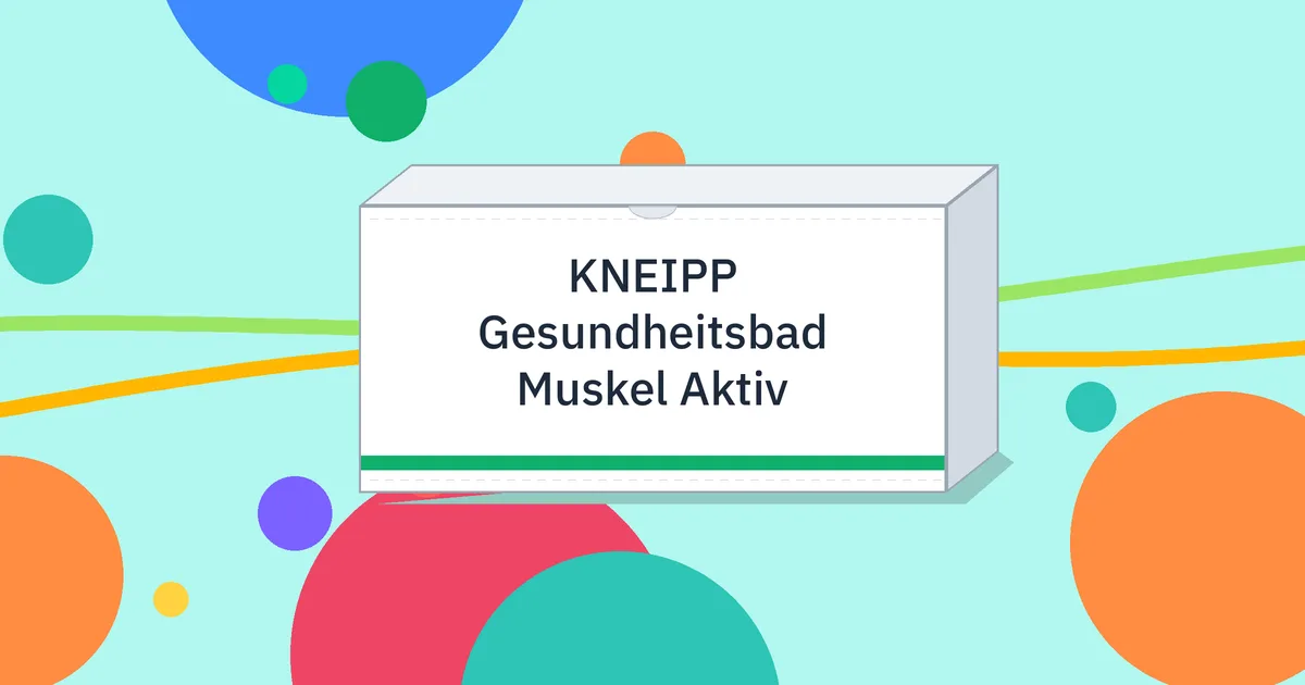 Symbolbild: Packung mit der Aufschrift KNEIPP Gesundheitsbad Muskel Aktiv (PZN 18060161) – Verfügbarkeit und Bezug in Apotheken in Frankfurt am Main