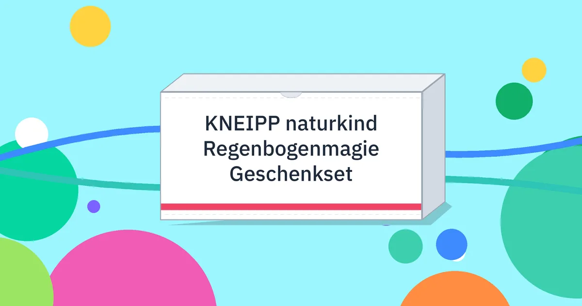 Symbolbild: Packung mit der Aufschrift KNEIPP naturkind Regenbogenmagie Geschenkset (PZN 19697067) – Verfügbarkeit und Bezug in Apotheken in Frankfurt am Main