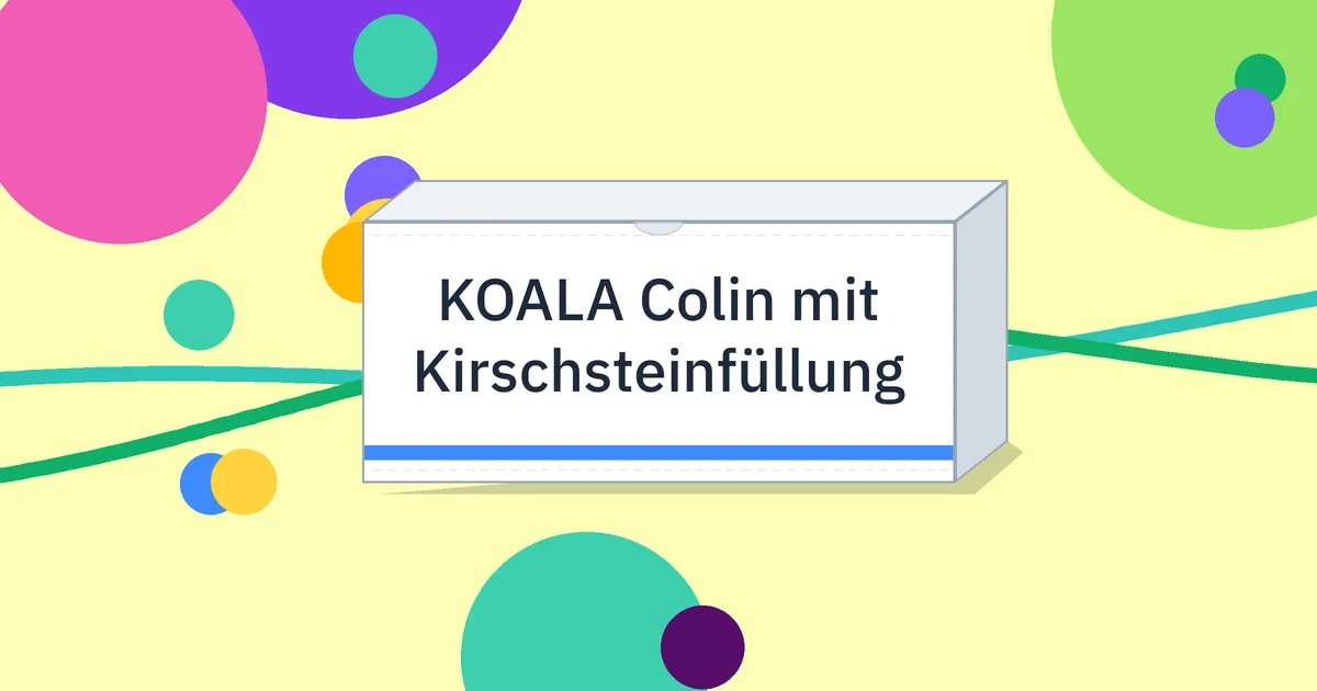 Symbolbild: Packung mit der Aufschrift KOALA Colin mit Kirschsteinfüllung (PZN 16766738) – Verfügbarkeit und Bezug in Apotheken in Frankfurt am Main
