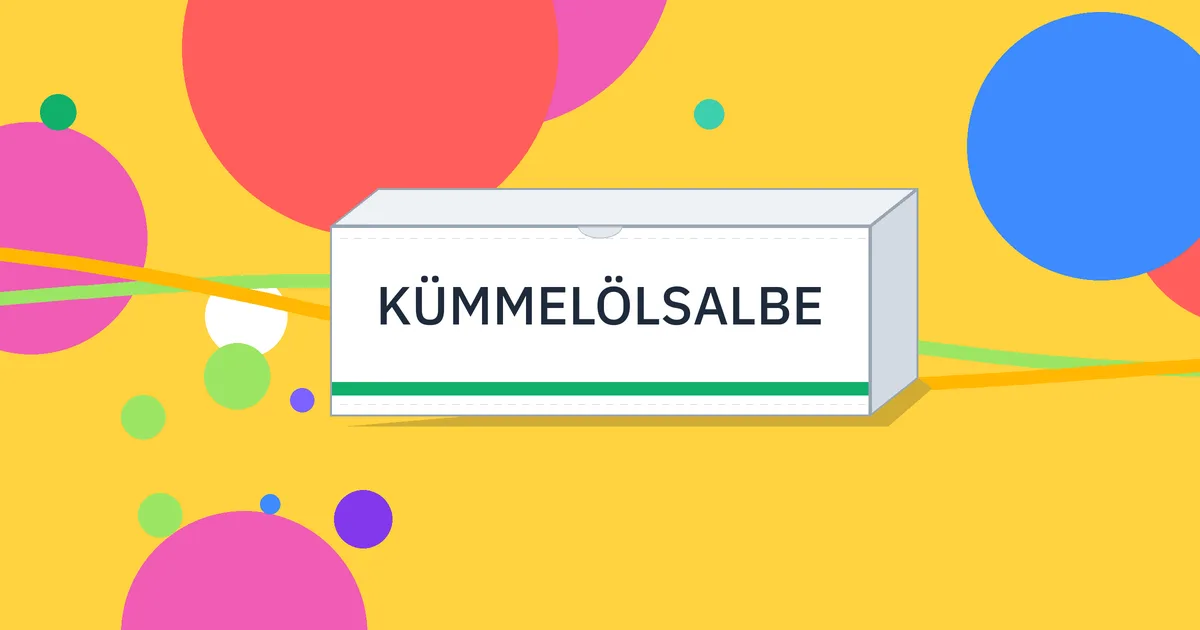 Symbolbild: Packung mit der Aufschrift KÜMMELÖLSALBE (PZN 18452375) – Verfügbarkeit und Bezug in Apotheken in Frankfurt am Main