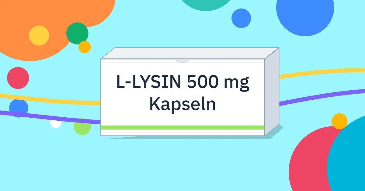 Symbolbild: Packung mit der Aufschrift L-LYSIN 500 mg Kapseln (PZN 17215348) – Verfügbarkeit und Bezug in Apotheken in Frankfurt am Main