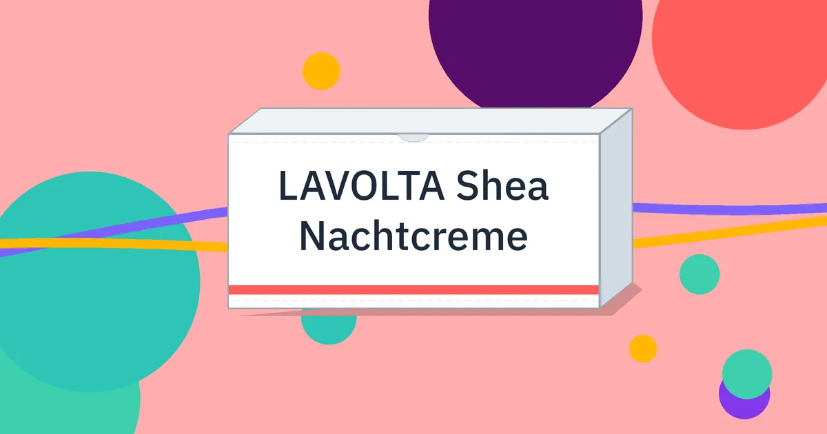 Symbolbild: Packung mit der Aufschrift LAVOLTA Shea Nachtcreme (PZN 07761713) – Verfügbarkeit und Bezug in Apotheken in Frankfurt am Main