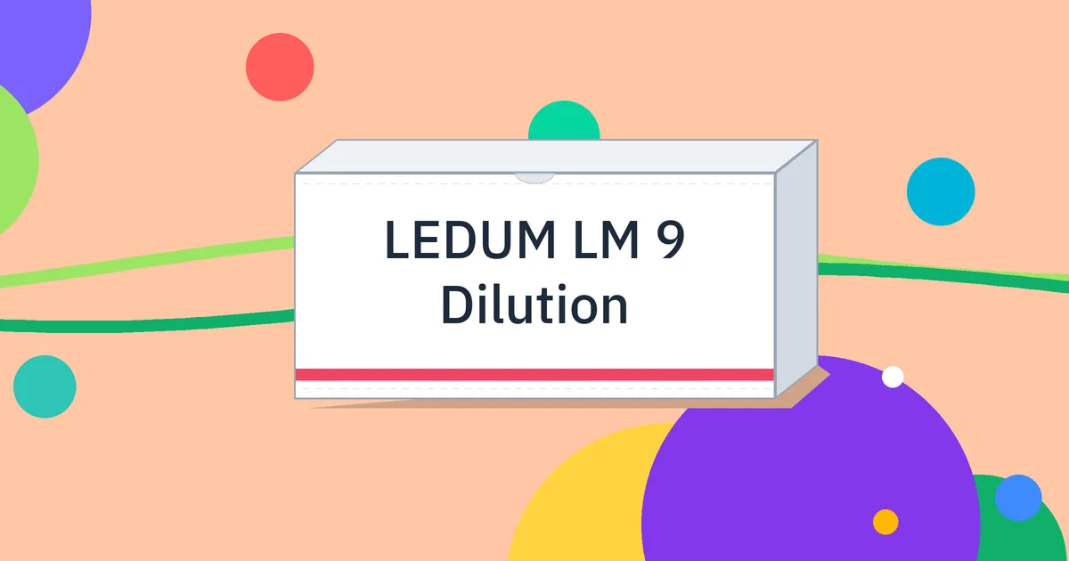 Symbolbild: Packung mit der Aufschrift LEDUM LM 9 Dilution (PZN 12930187) – Verfügbarkeit und Bezug in Apotheken in Frankfurt am Main
