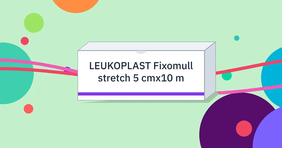Symbolbild: Packung mit der Aufschrift LEUKOPLAST Fixomull stretch 5 cmx10 m (PZN 18735742) – Verfügbarkeit und Bezug in Apotheken in Frankfurt am Main