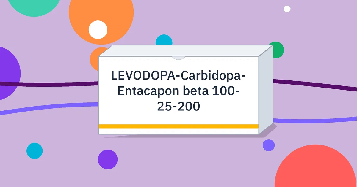 Symbolbild: Packung mit der Aufschrift LEVODOPA-Carbidopa-Entacapon beta 100-25-200 (PZN 10324583) – Verfügbarkeit und Bezug in Apotheken in Frankfurt am Main
