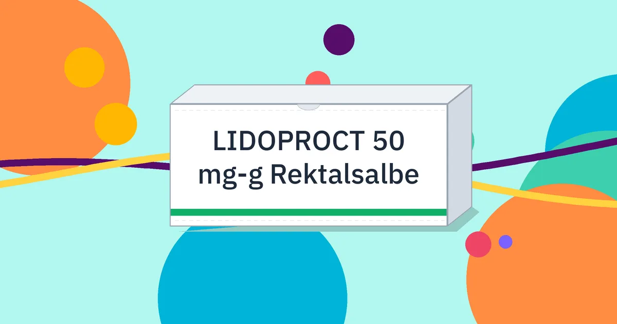 Symbolbild: Packung mit der Aufschrift LIDOPROCT 50 mg-g Rektalsalbe (PZN 19229337) – Verfügbarkeit und Bezug in Apotheken in Frankfurt am Main