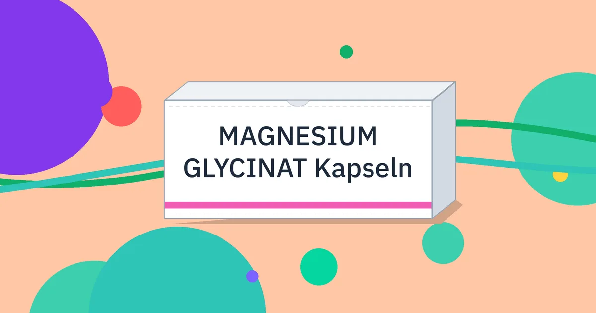 Symbolbild: Packung mit der Aufschrift MAGNESIUM GLYCINAT Kapseln (PZN 19282544) – Verfügbarkeit und Bezug in Apotheken in Frankfurt am Main