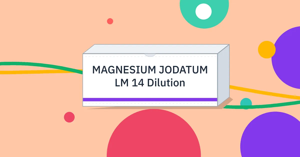 Symbolbild: Packung mit der Aufschrift MAGNESIUM JODATUM LM 14 Dilution (PZN 12937930) – Verfügbarkeit und Bezug in Apotheken in Frankfurt am Main