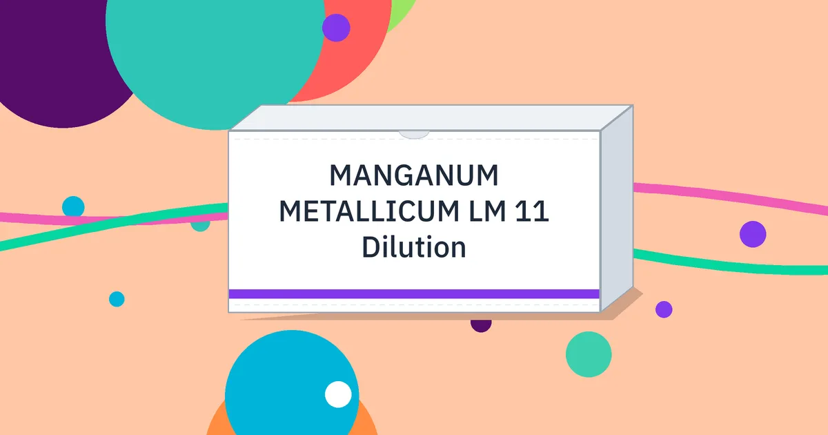 Symbolbild: Packung mit der Aufschrift MANGANUM METALLICUM LM 11 Dilution (PZN 12943244) – Verfügbarkeit und Bezug in Apotheken in Frankfurt am Main