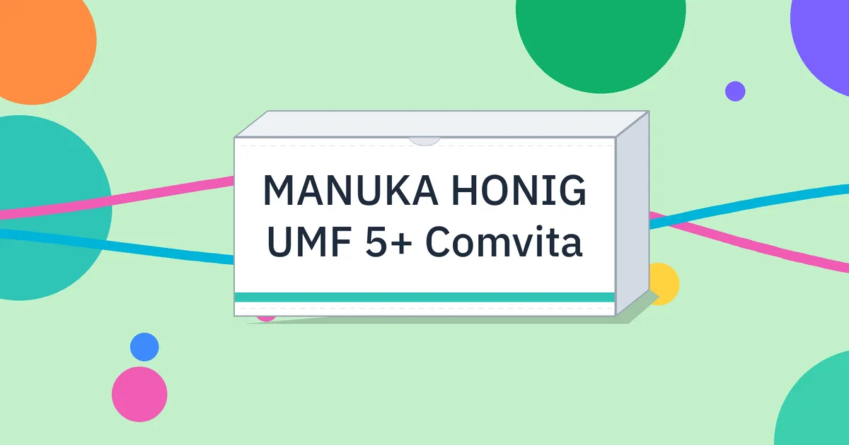 Symbolbild: Packung mit der Aufschrift MANUKA HONIG UMF 5+ Comvita (PZN 10541665) – Verfügbarkeit und Bezug in Apotheken in Frankfurt am Main