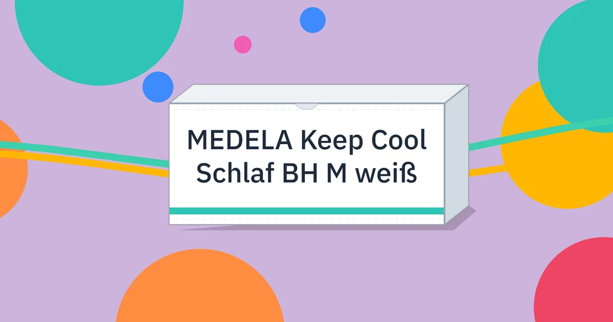 Symbolbild: Packung mit der Aufschrift MEDELA Keep Cool Schlaf BH M weiß (PZN 18269346) – Verfügbarkeit und Bezug in Apotheken in Frankfurt am Main