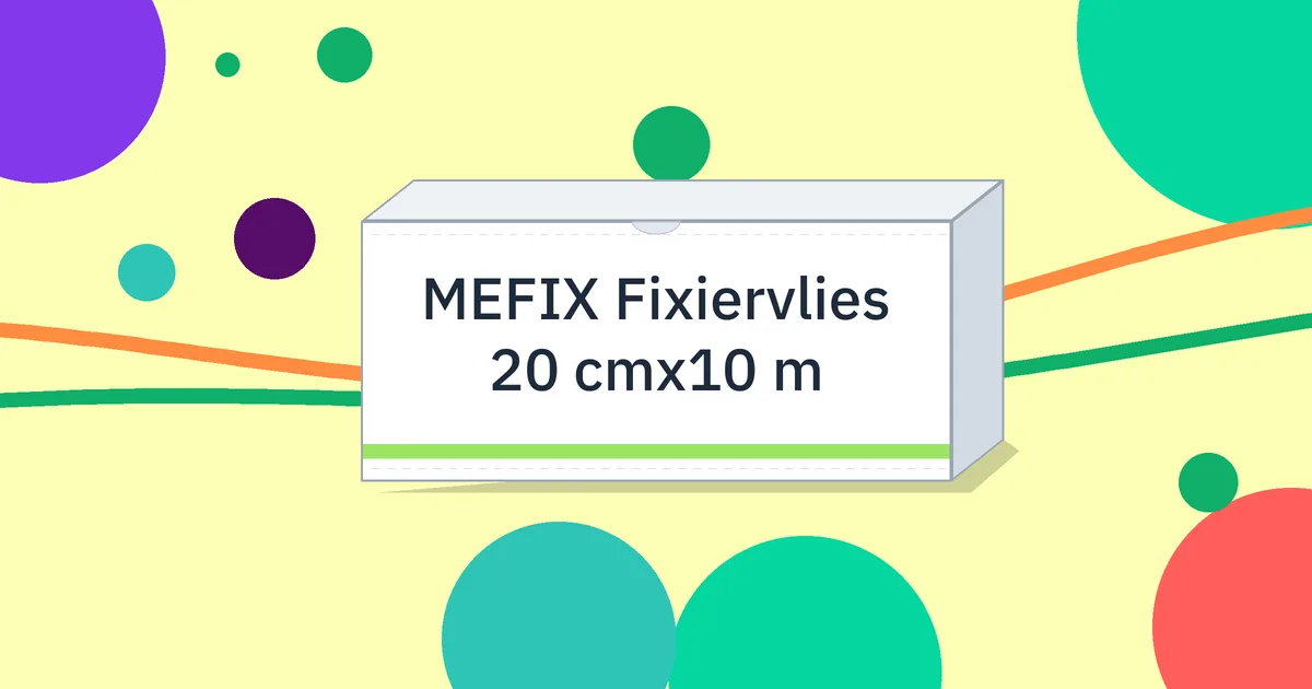 Symbolbild: Packung mit der Aufschrift MEFIX Fixiervlies 20 cmx10 m (PZN 03980111) – Verfügbarkeit und Bezug in Apotheken in Frankfurt am Main