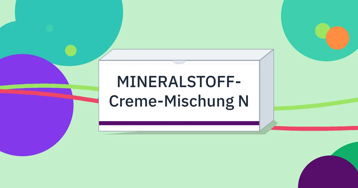 Symbolbild: Packung mit der Aufschrift MINERALSTOFF-Creme-Mischung N (PZN 17628725) – Verfügbarkeit und Bezug in Apotheken in Frankfurt am Main