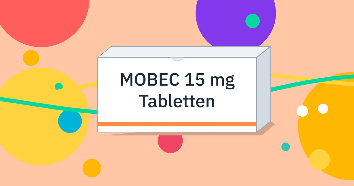 Symbolbild: Packung mit der Aufschrift MOBEC 15 mg Tabletten (PZN 07720944) – Verfügbarkeit und Bezug in Apotheken in Frankfurt am Main