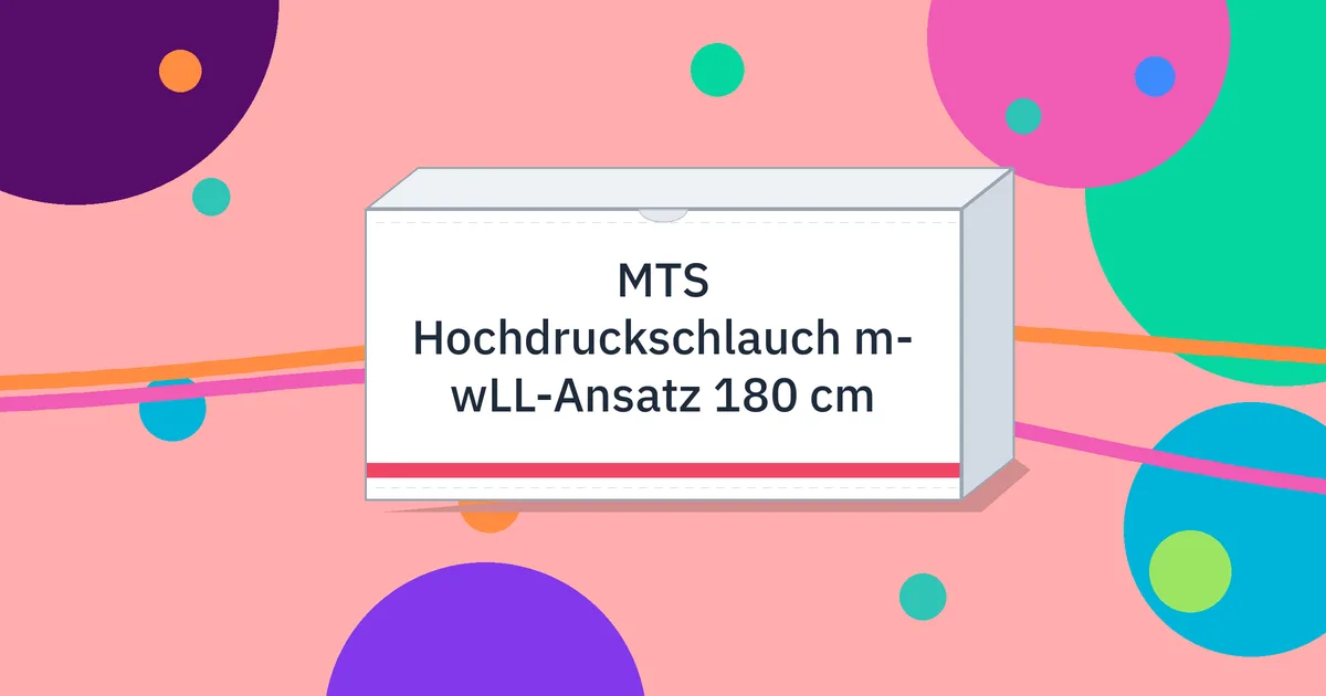 Symbolbild: Packung mit der Aufschrift MTS Hochdruckschlauch m-wLL-Ansatz 180 cm (PZN 04505228) – Verfügbarkeit und Bezug in Apotheken in Frankfurt am Main