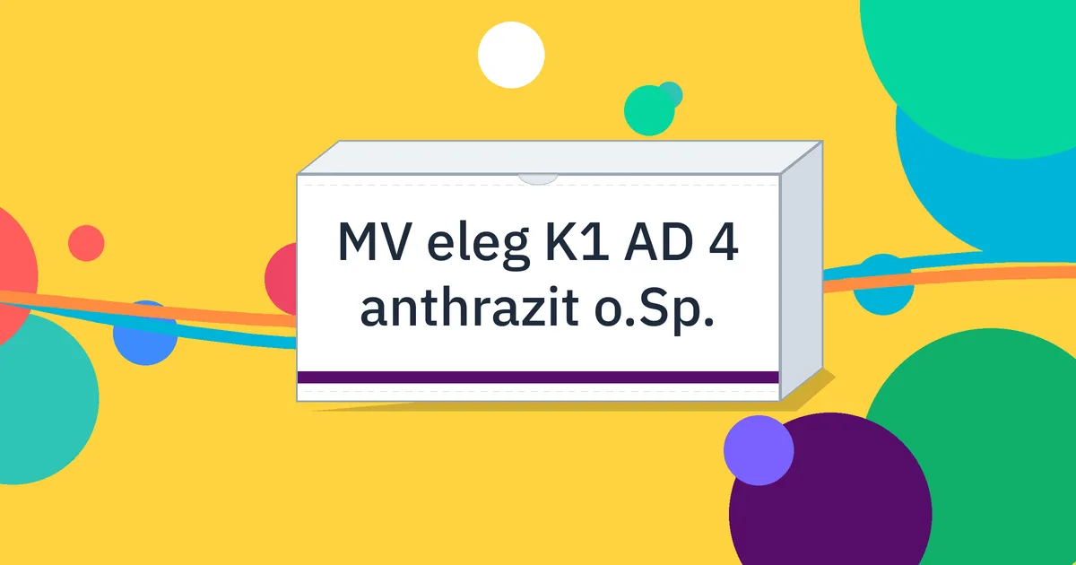 Symbolbild: Packung mit der Aufschrift MV eleg K1 AD 4 anthrazit o.Sp. (PZN 00640136) – Verfügbarkeit und Bezug in Apotheken in Frankfurt am Main