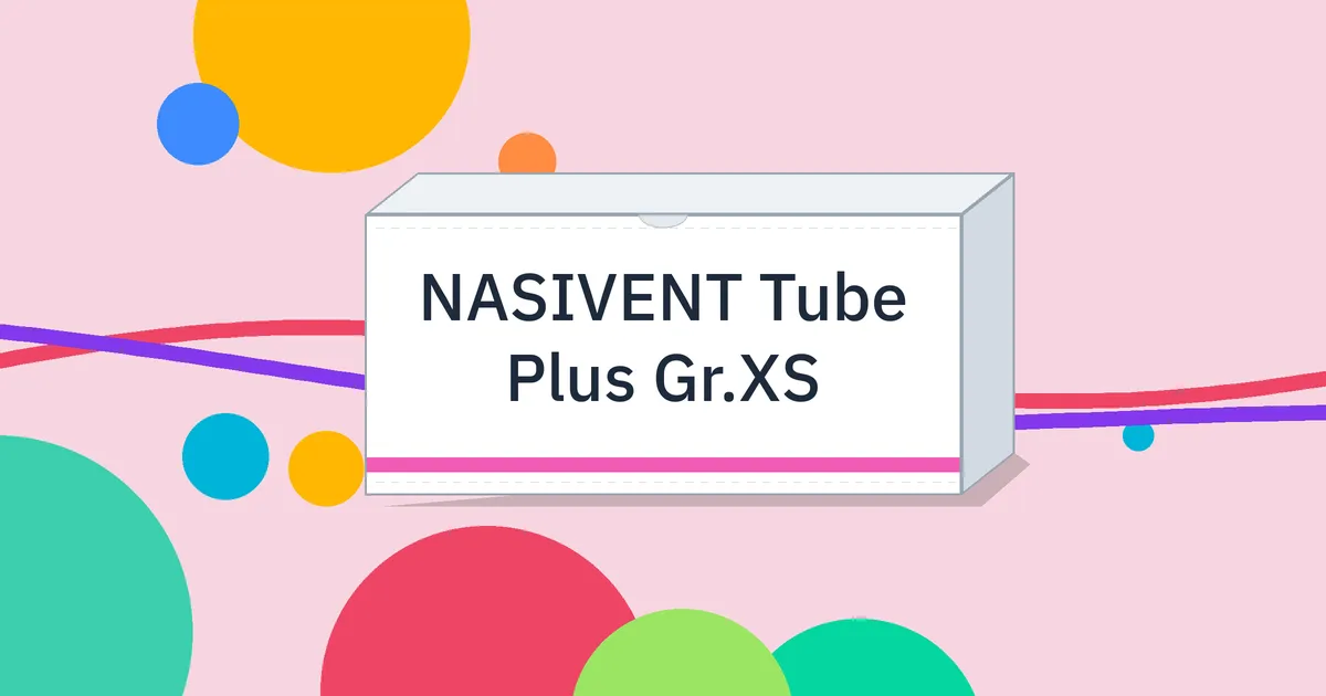 Symbolbild: Packung mit der Aufschrift NASIVENT Tube Plus Gr.XS (PZN 07230200) – Verfügbarkeit und Bezug in Apotheken in Frankfurt am Main