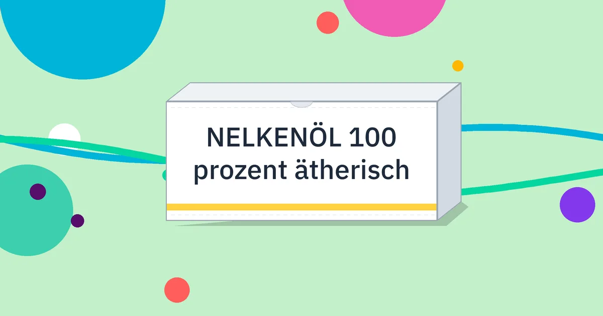 Symbolbild: Packung mit der Aufschrift NELKENÖL 100 prozent ätherisch (PZN 09627462) – Verfügbarkeit und Bezug in Apotheken in Frankfurt am Main