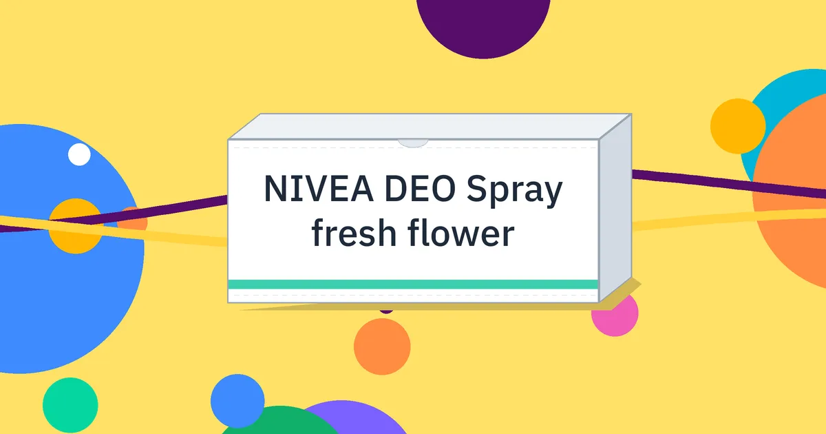 Symbolbild: Packung mit der Aufschrift NIVEA DEO Spray fresh flower (PZN 11533774) – Verfügbarkeit und Bezug in Apotheken in Frankfurt am Main