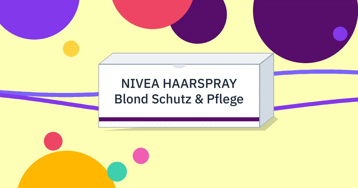 Symbolbild: Packung mit der Aufschrift NIVEA HAARSPRAY Blond Schutz & Pflege (PZN 11325538) – Verfügbarkeit und Bezug in Apotheken in Frankfurt am Main