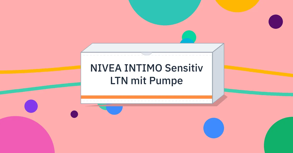 Symbolbild: Packung mit der Aufschrift NIVEA INTIMO Sensitiv LTN mit Pumpe (PZN 11379238) – Verfügbarkeit und Bezug in Apotheken in Frankfurt am Main