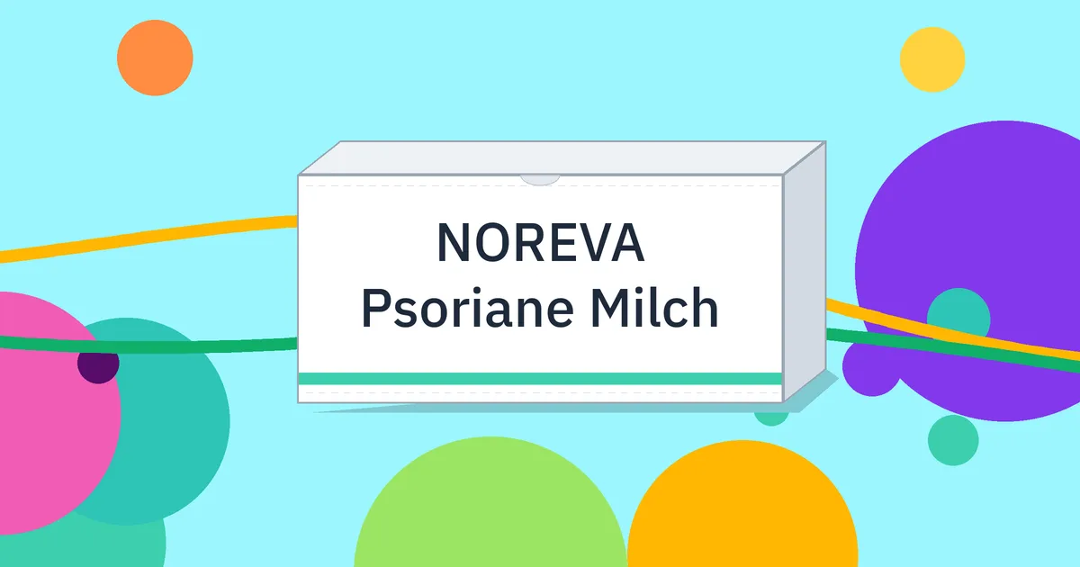 Symbolbild: Packung mit der Aufschrift NOREVA Psoriane Milch (PZN 11224814) – Verfügbarkeit und Bezug in Apotheken in Frankfurt am Main
