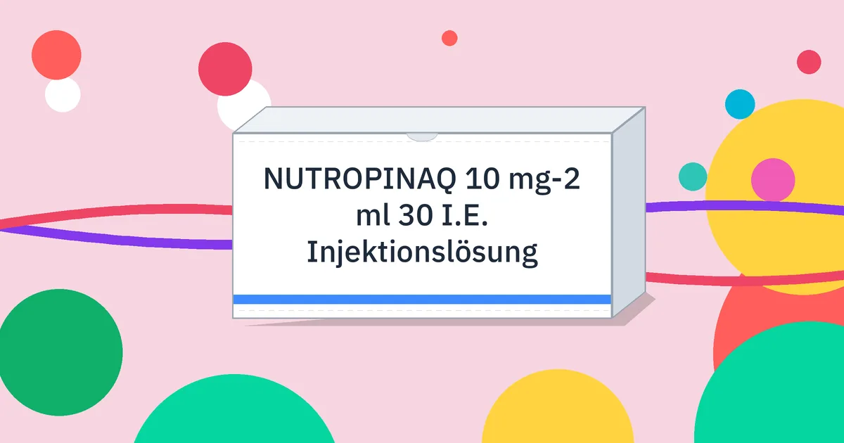 Symbolbild: Packung mit der Aufschrift NUTROPINAQ 10 mg-2 ml 30 I.E. Injektionslösung (PZN 00244943) – Verfügbarkeit und Bezug in Apotheken in Frankfurt am Main