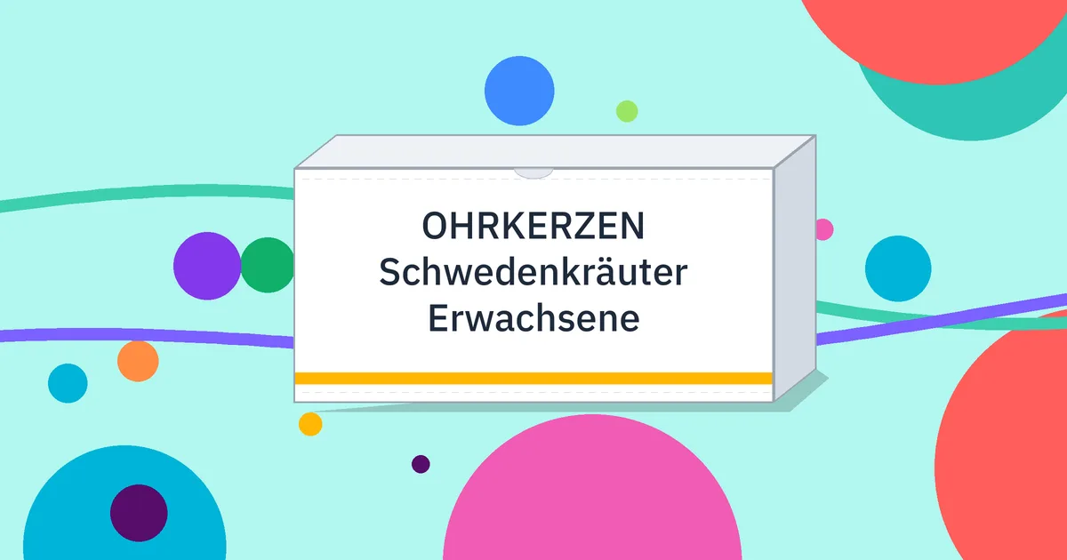 Symbolbild: Packung mit der Aufschrift OHRKERZEN Schwedenkräuter Erwachsene (PZN 07773840) – Verfügbarkeit und Bezug in Apotheken in Frankfurt am Main