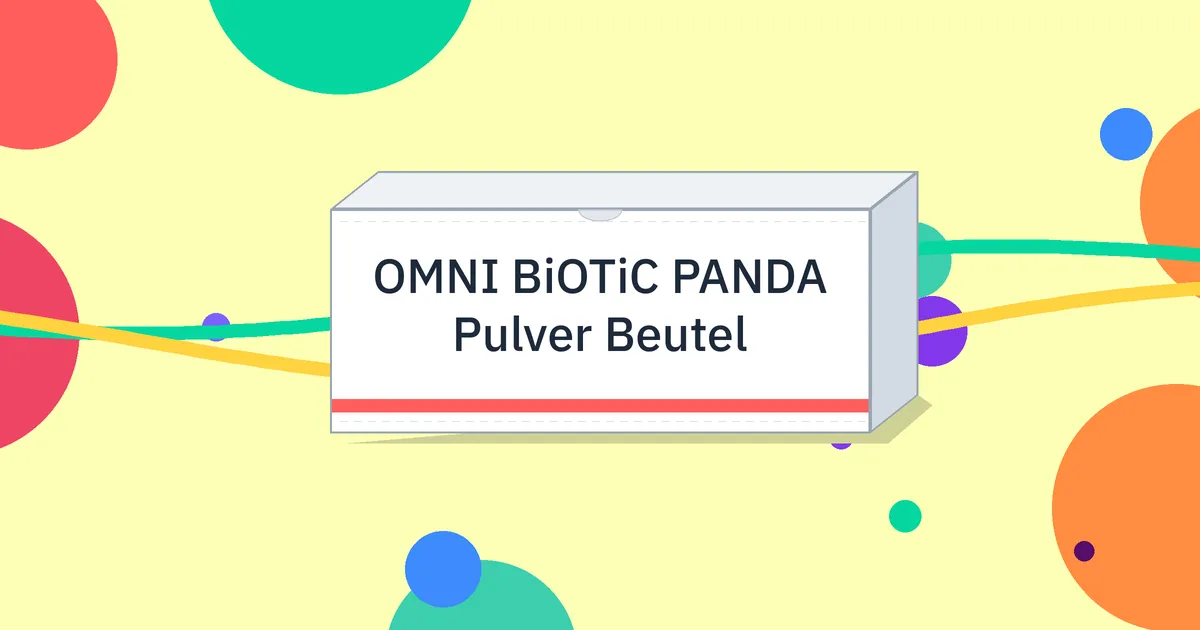 Symbolbild: Packung mit der Aufschrift OMNI BiOTiC PANDA Pulver Beutel (PZN 09066041) – Verfügbarkeit und Bezug in Apotheken in Frankfurt am Main