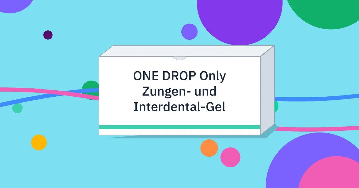 Symbolbild: Packung mit der Aufschrift ONE DROP Only Zungen- und Interdental-Gel (PZN 18839306) – Verfügbarkeit und Bezug in Apotheken in Frankfurt am Main