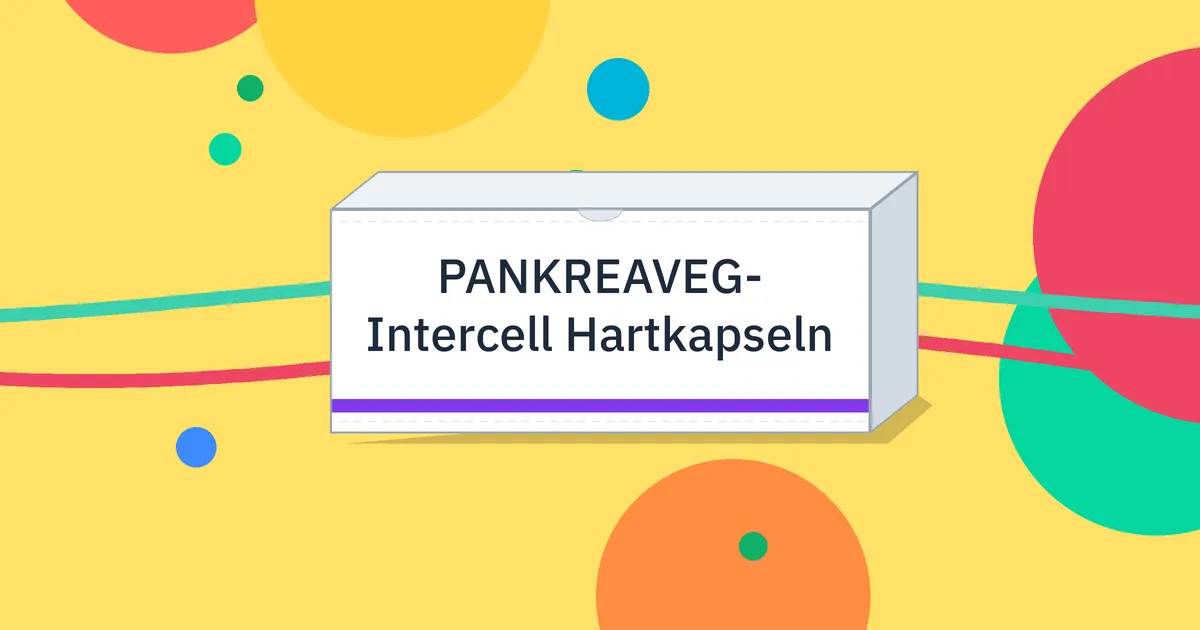 Symbolbild: Packung mit der Aufschrift PANKREAVEG-Intercell Hartkapseln (PZN 18174605) – Verfügbarkeit und Bezug in Apotheken in Frankfurt am Main