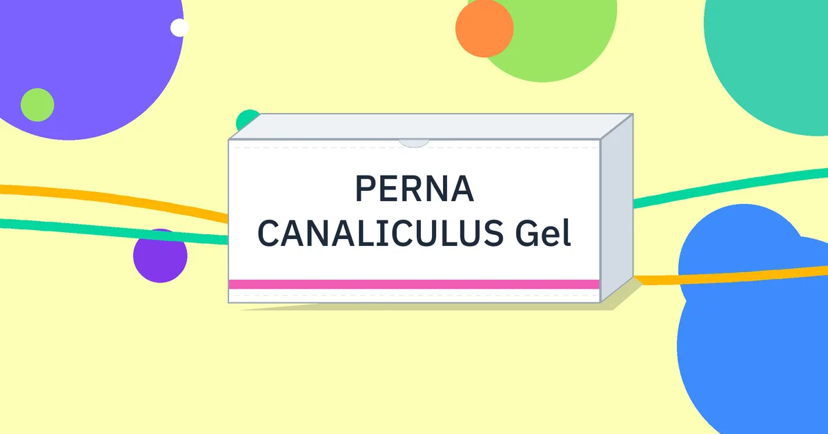 Symbolbild: Packung mit der Aufschrift PERNA CANALICULUS Gel (PZN 04978843) – Verfügbarkeit und Bezug in Apotheken in Frankfurt am Main