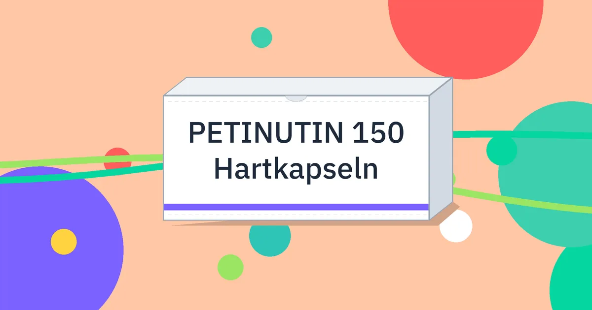 Symbolbild: Packung mit der Aufschrift PETINUTIN 150 Hartkapseln (PZN 02498197) – Verfügbarkeit und Bezug in Apotheken in Frankfurt am Main
