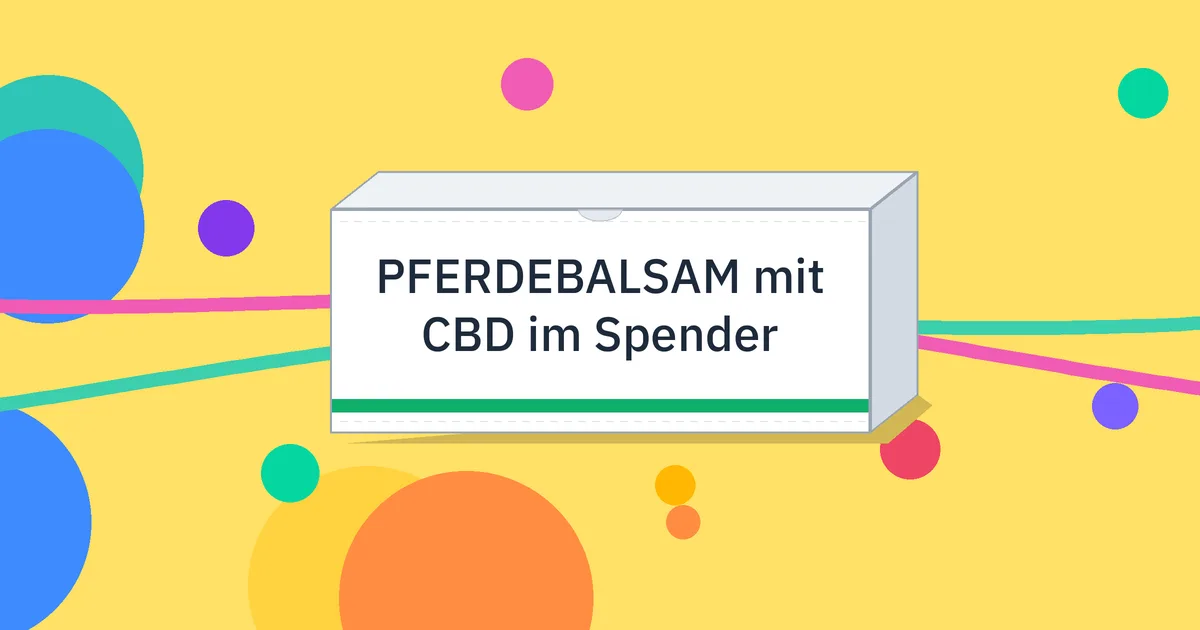 Symbolbild: Packung mit der Aufschrift PFERDEBALSAM mit CBD im Spender (PZN 17272062) – Verfügbarkeit und Bezug in Apotheken in Frankfurt am Main