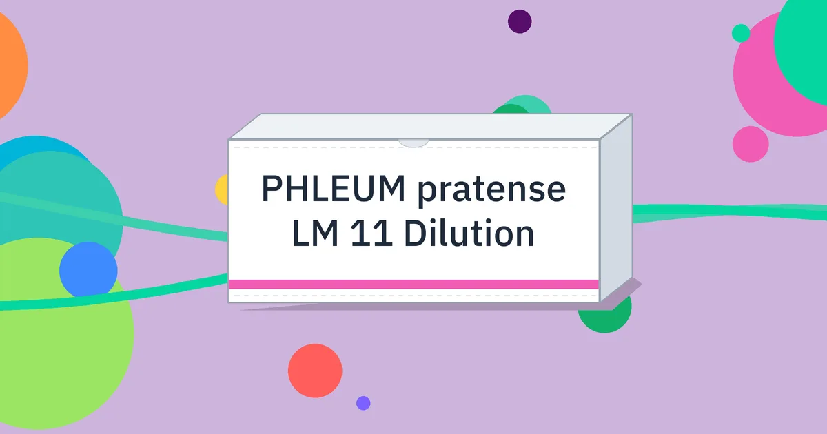 Symbolbild: Packung mit der Aufschrift PHLEUM pratense LM 11 Dilution (PZN 13638773) – Verfügbarkeit und Bezug in Apotheken in Frankfurt am Main