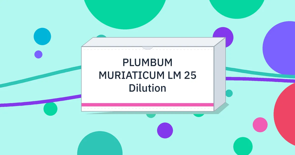 Symbolbild: Packung mit der Aufschrift PLUMBUM MURIATICUM LM 25 Dilution (PZN 13041710) – Verfügbarkeit und Bezug in Apotheken in Frankfurt am Main