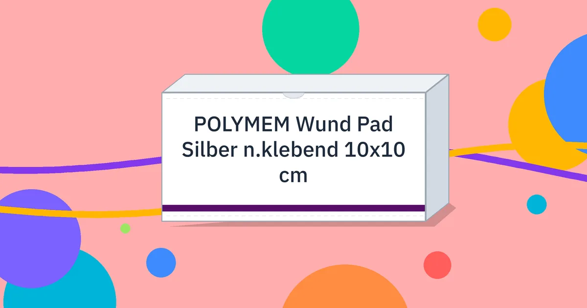 Symbolbild: Packung mit der Aufschrift POLYMEM Wund Pad Silber n.klebend 10x10 cm (PZN 19621963) – Verfügbarkeit und Bezug in Apotheken in Frankfurt am Main