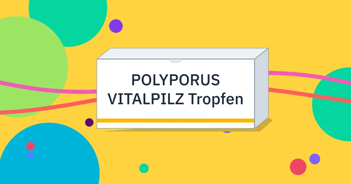 Symbolbild: Packung mit der Aufschrift POLYPORUS VITALPILZ Tropfen (PZN 12900341) – Verfügbarkeit und Bezug in Apotheken in Frankfurt am Main