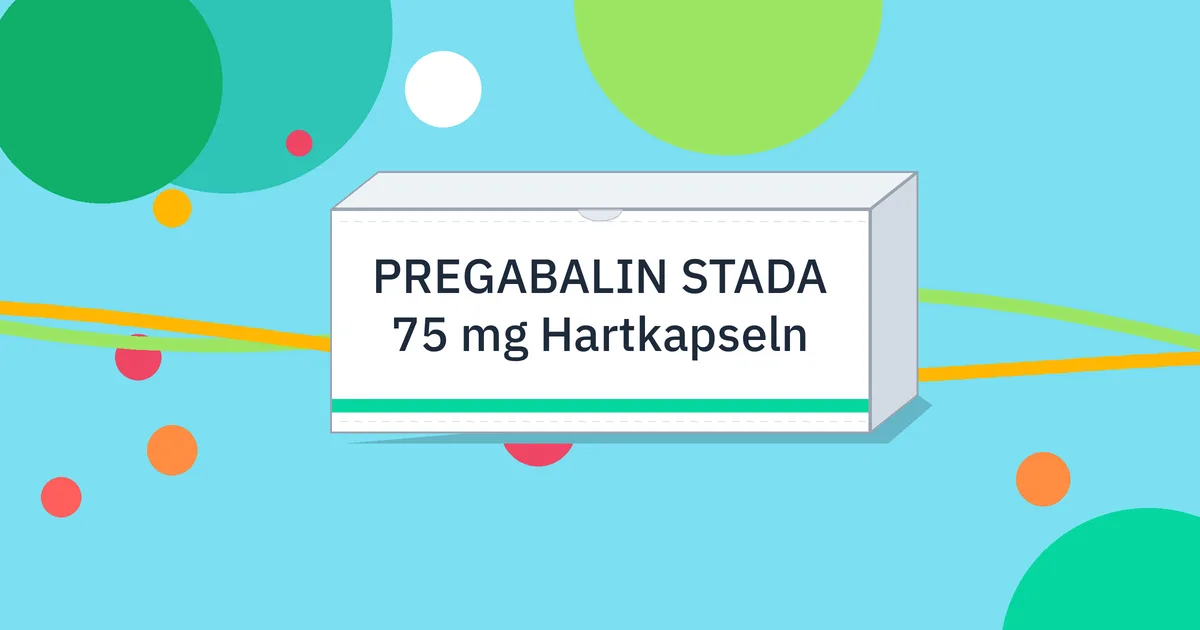 Symbolbild: Packung mit der Aufschrift PREGABALIN STADA 75 mg Hartkapseln (PZN 10780045) – Verfügbarkeit und Bezug in Apotheken in Frankfurt am Main