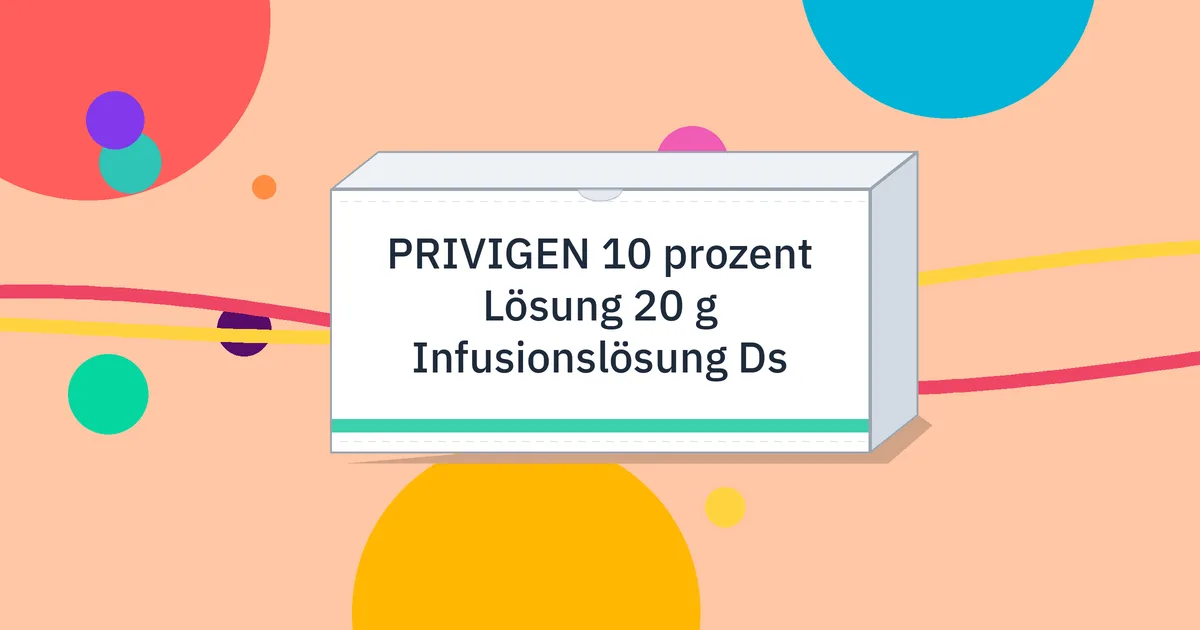 Symbolbild: Packung mit der Aufschrift PRIVIGEN 10 prozent Lösung 20 g Infusionslösung Ds (PZN 14270370) – Verfügbarkeit und Bezug in Apotheken in Frankfurt am Main