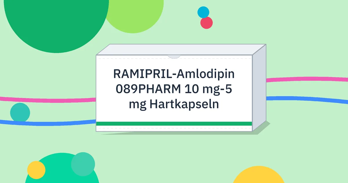 Symbolbild: Packung mit der Aufschrift RAMIPRIL-Amlodipin 089PHARM 10 mg-5 mg Hartkapseln (PZN 20187130) – Verfügbarkeit und Bezug in Apotheken in Frankfurt am Main