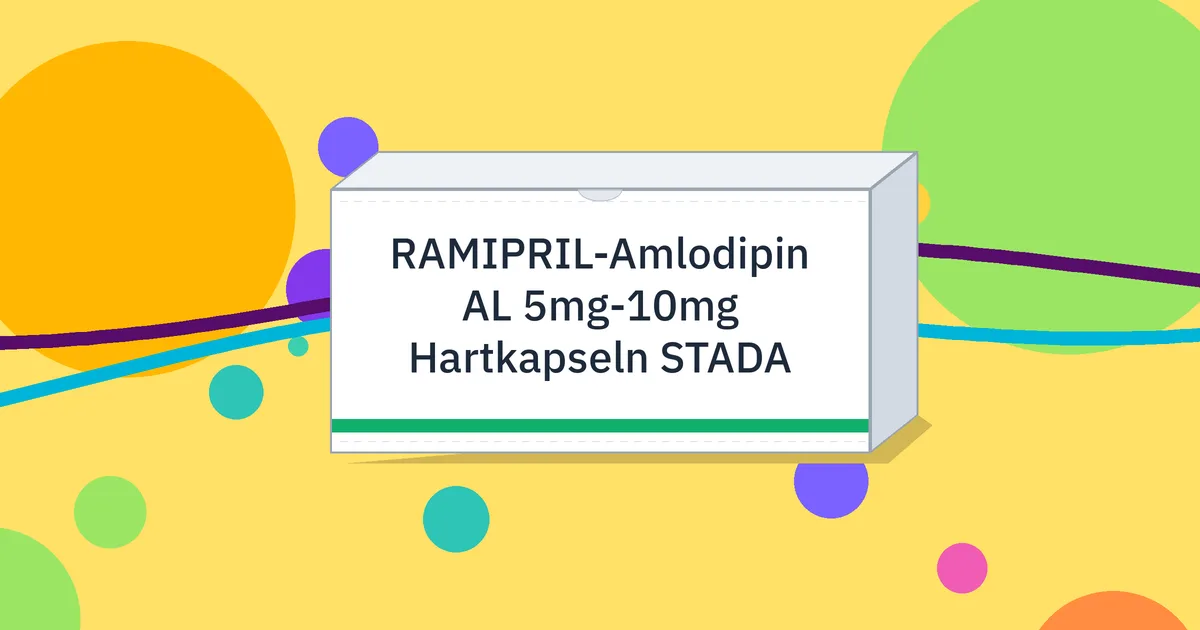 Symbolbild: Packung mit der Aufschrift RAMIPRIL-Amlodipin AL 5mg-10mg Hartkapseln STADA (PZN 19818619) – Verfügbarkeit und Bezug in Apotheken in Frankfurt am Main