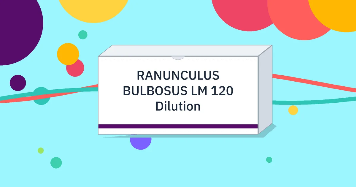 Symbolbild: Packung mit der Aufschrift RANUNCULUS BULBOSUS LM 120 Dilution (PZN 13046512) – Verfügbarkeit und Bezug in Apotheken in Frankfurt am Main