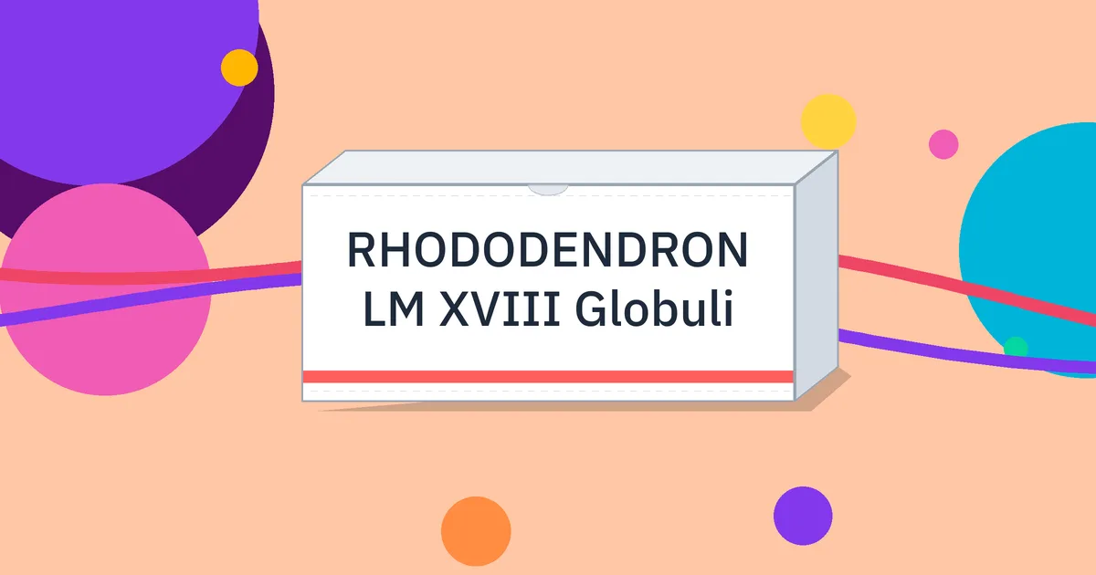 Symbolbild: Packung mit der Aufschrift RHODODENDRON LM XVIII Globuli (PZN 04508333) – Verfügbarkeit und Bezug in Apotheken in Frankfurt am Main