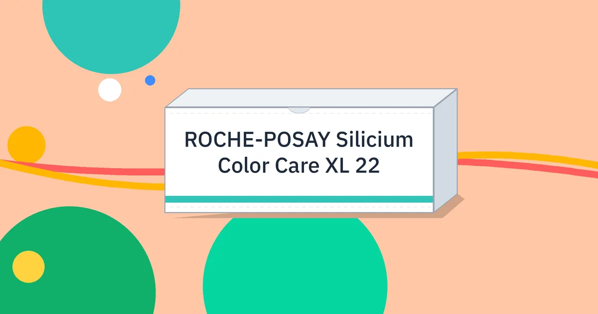 Symbolbild: Packung mit der Aufschrift ROCHE-POSAY Silicium Color Care XL 22 (PZN 00426756) – Verfügbarkeit und Bezug in Apotheken in Frankfurt am Main